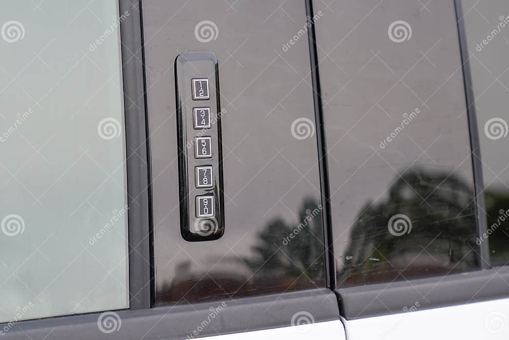 Car Keyless Entry Encrypted Door Keypad Code Vehicle Stock Image ...