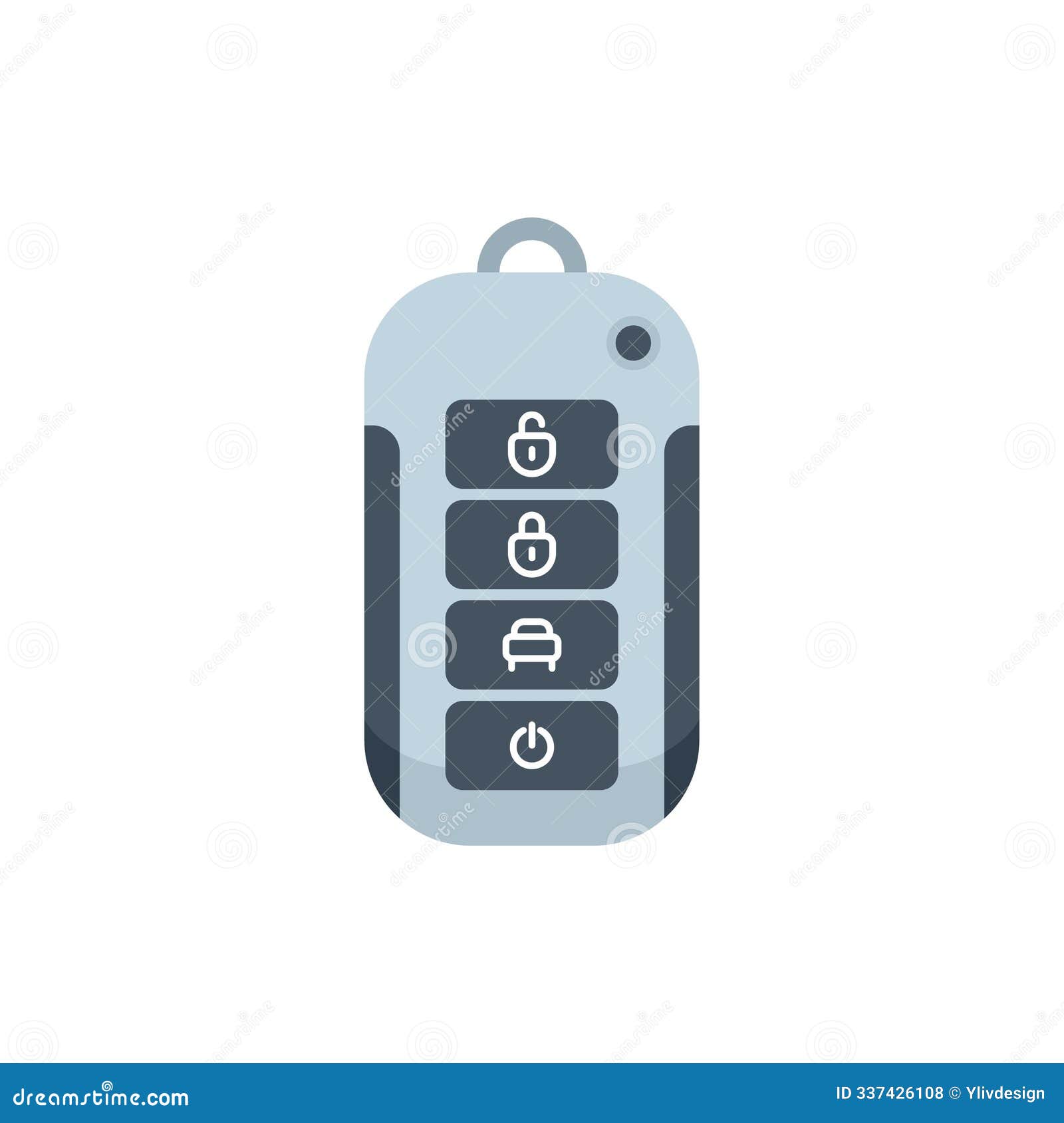 Car Keyless Entry Remote Control Icon Illustrating Vehicle Security ...