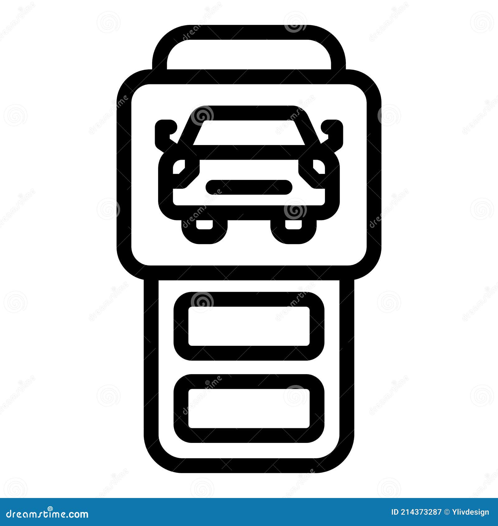 Car Keyless System Icon, Outline Style Stock Vector - Illustration of ...