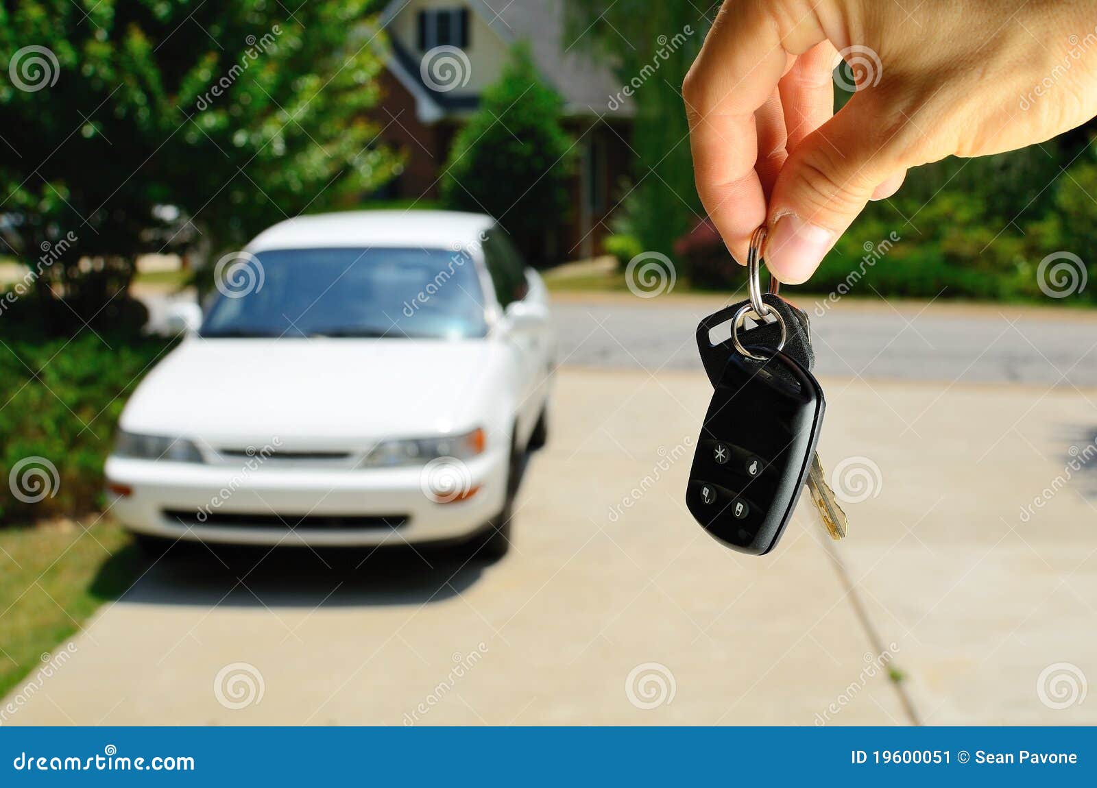 Car Keys stock image. Image of control, driveway, white - 19600051