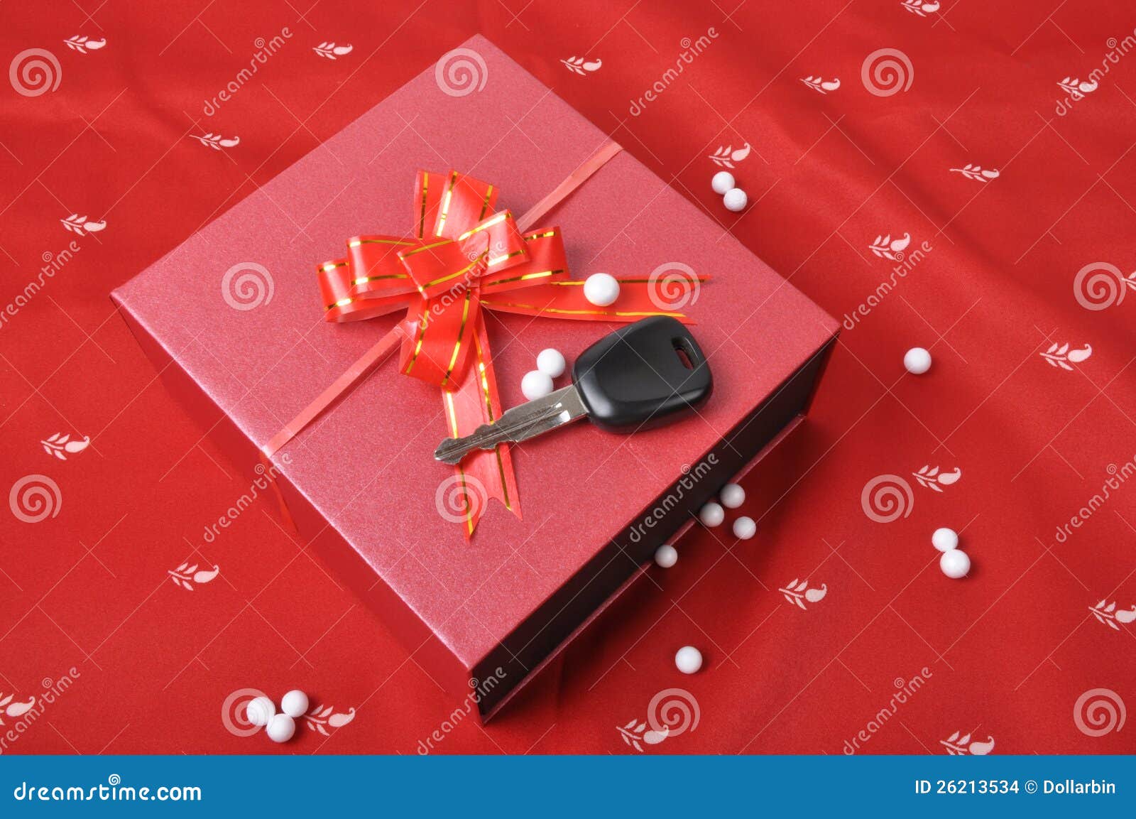 Car keys and Gift box stock photo. Image of delicious - 26213534