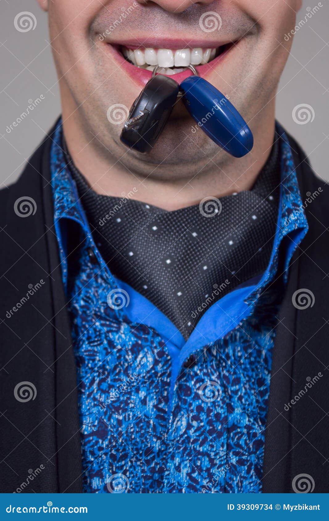 Car keys in his mouth stock photo. Image of black, contract - 39309734