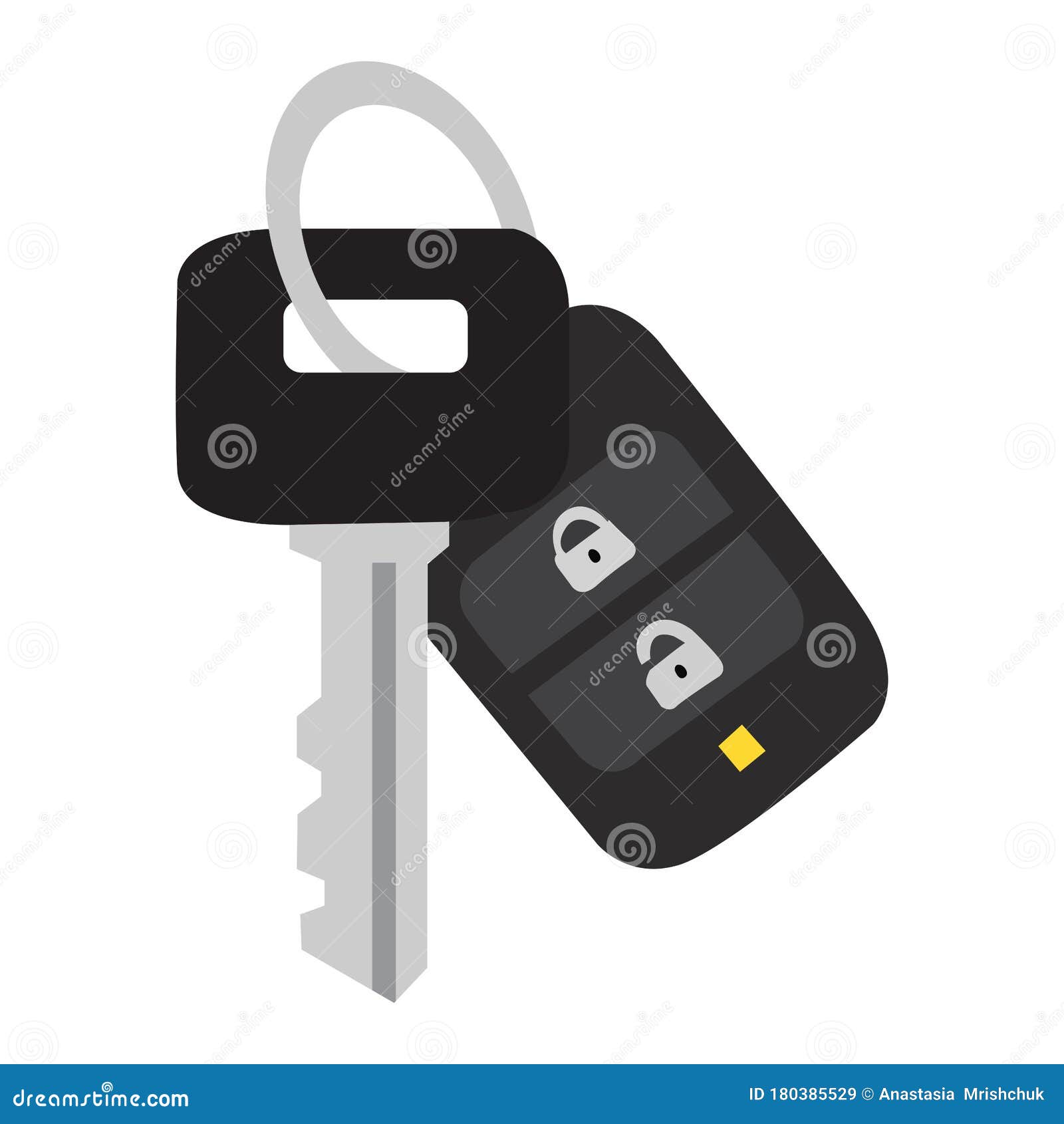 Car Keys Icon on a White Background Stock Illustration - Illustration ...