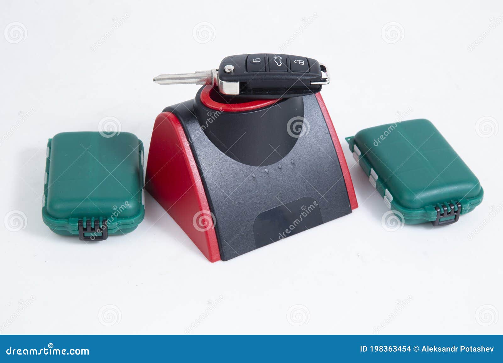 Car Keys, Manufacturing. Chips, Programming Stock Photo - Image of ...