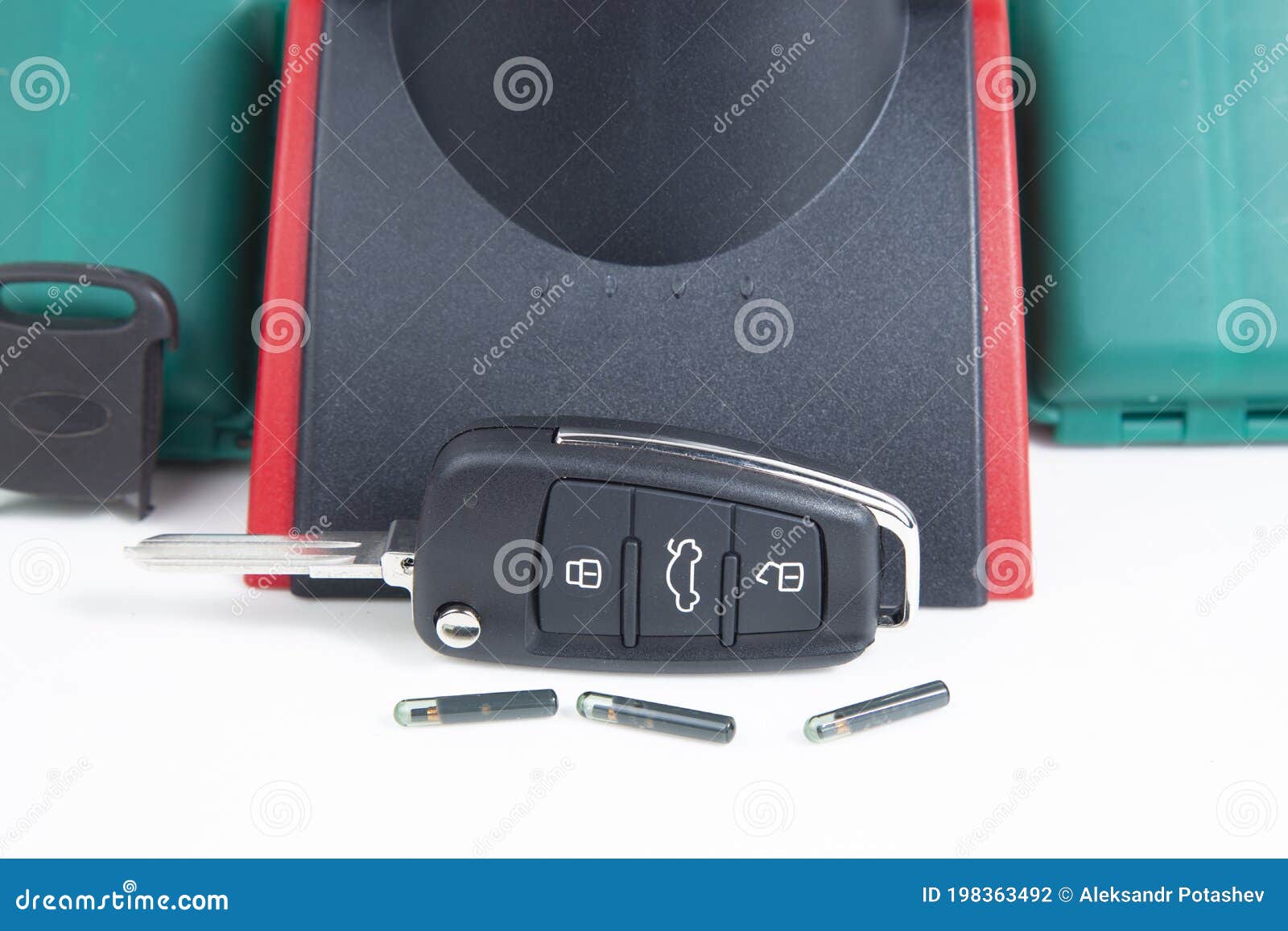 Car Keys, Manufacturing. Chips, Programming Stock Photo - Image of chip ...