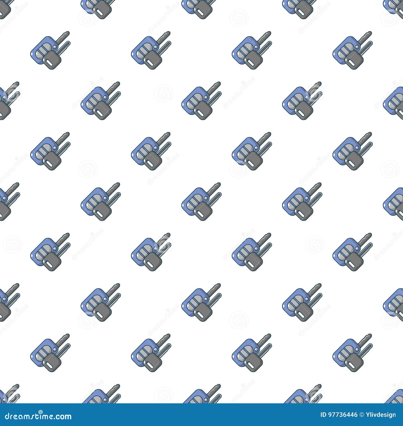 Car keys pattern seamless stock vector. Illustration of auto - 97736446
