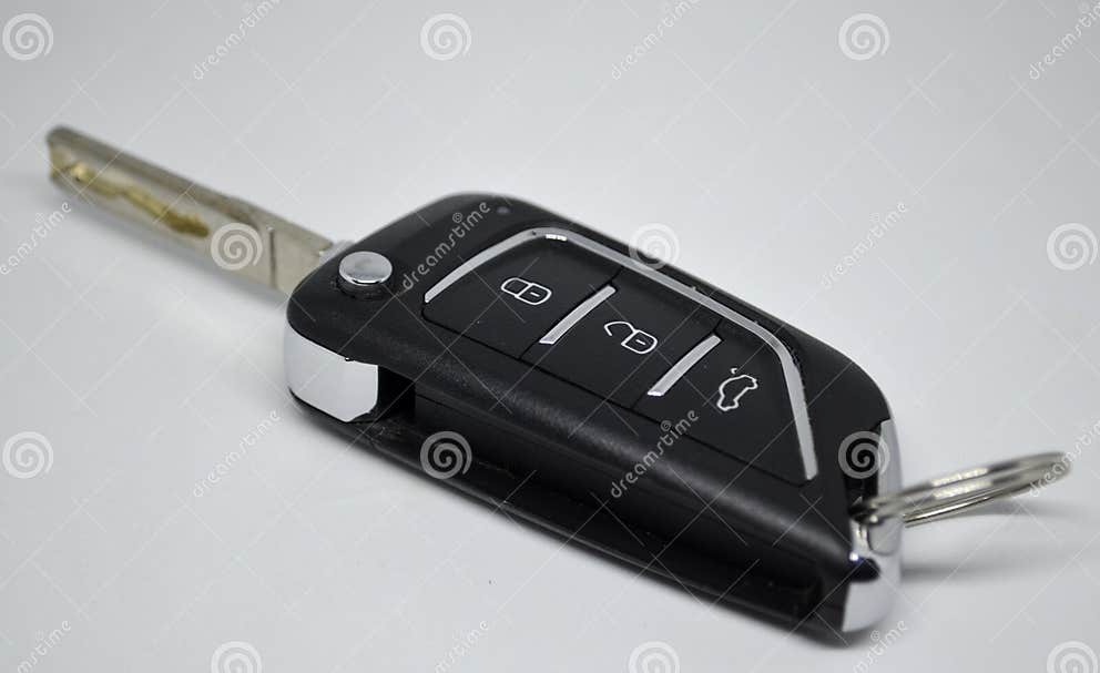 Car Keys, Remotely Locking and Unlocking a Car S Doors. Stock Photo ...