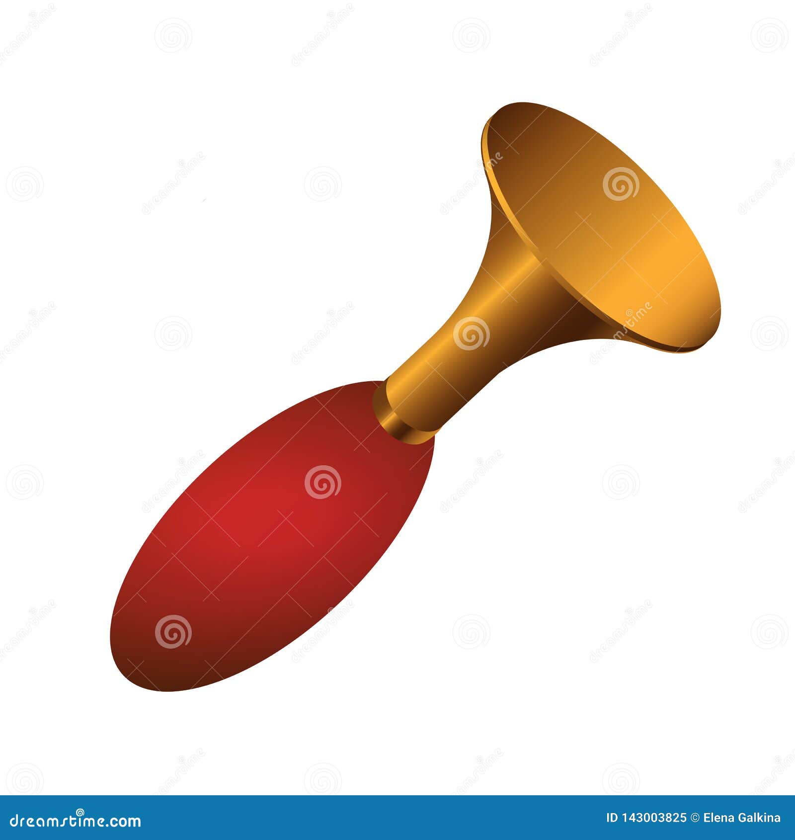 Car klaxon vector stock vector. Illustration of golden - 143003825