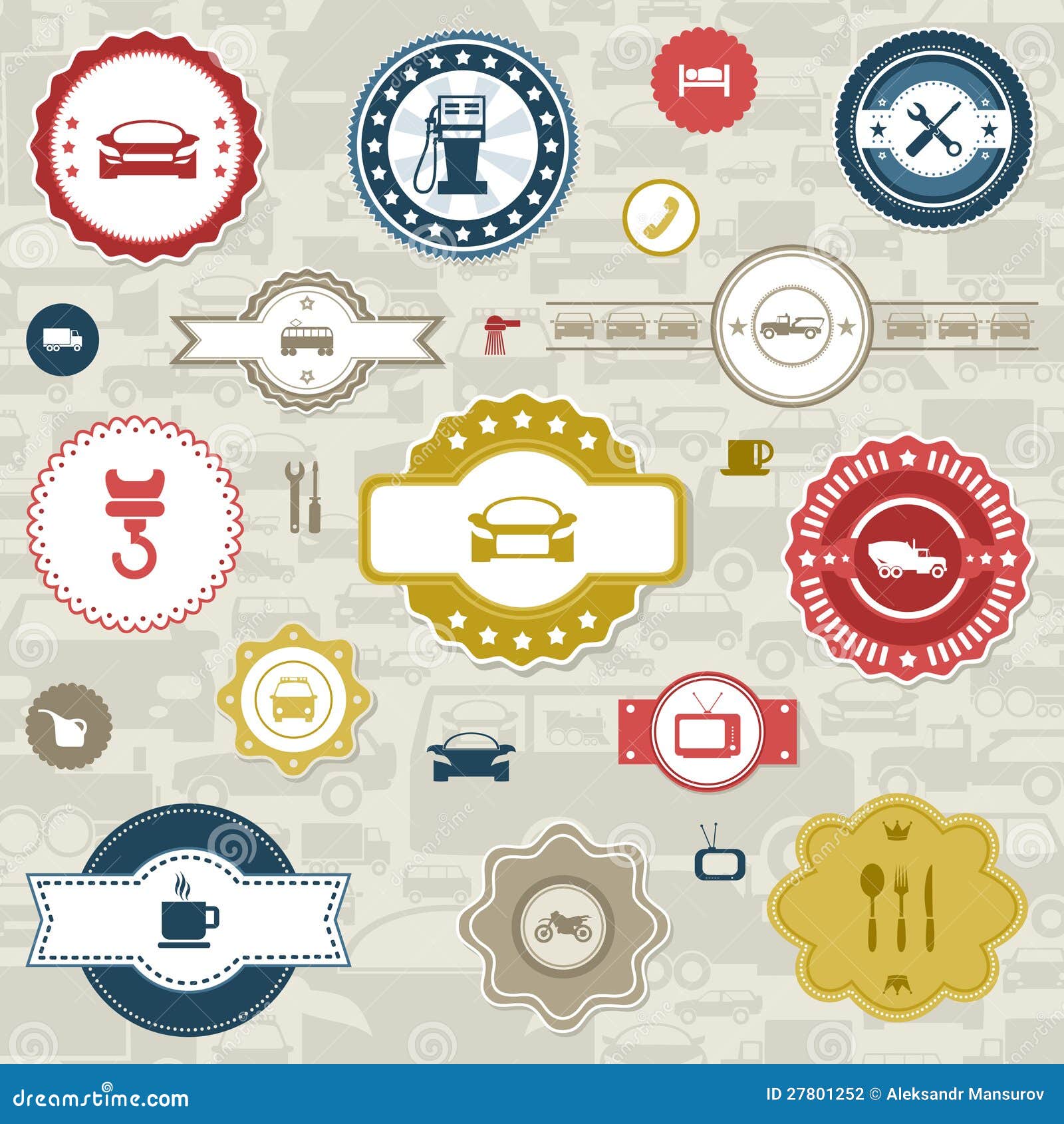 Car label stock vector. Illustration of mode, vector - 27801252