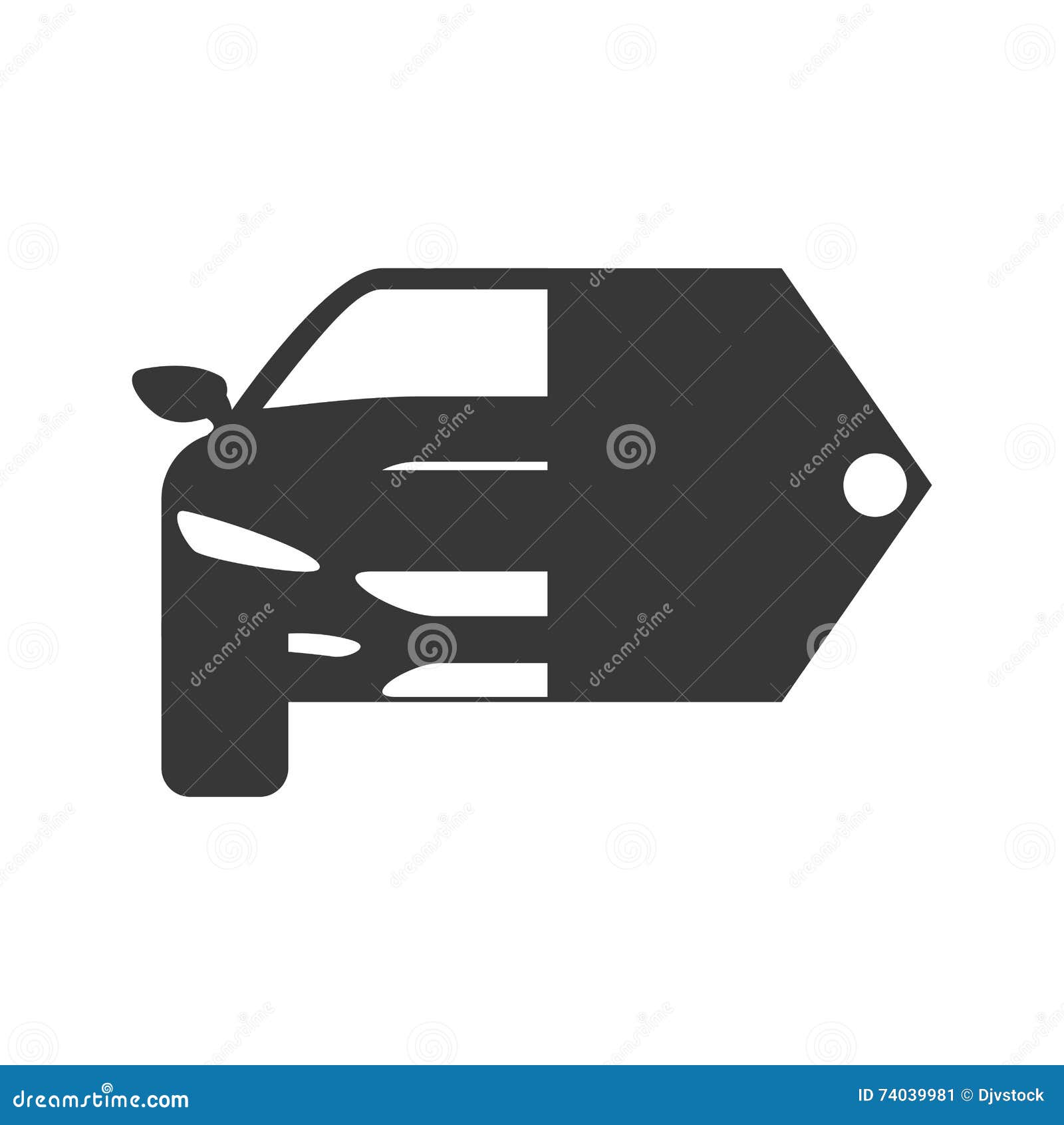 Car and Label Icon. Transportation Machine Design. Vector Graphi Stock ...