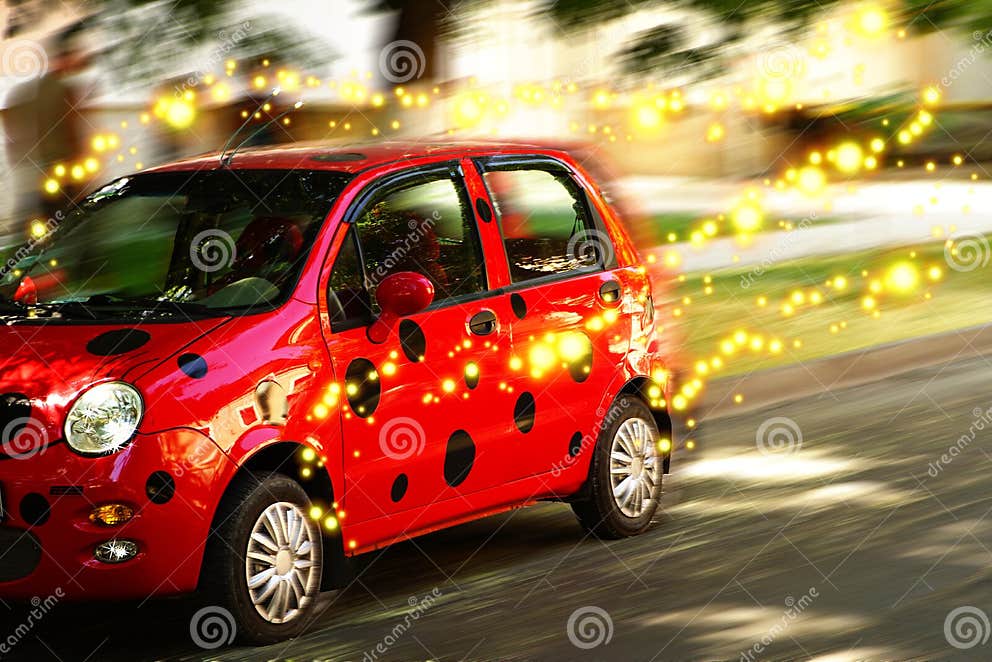 Car - ladybird stock image. Image of ladybug, road, bugs - 26535861