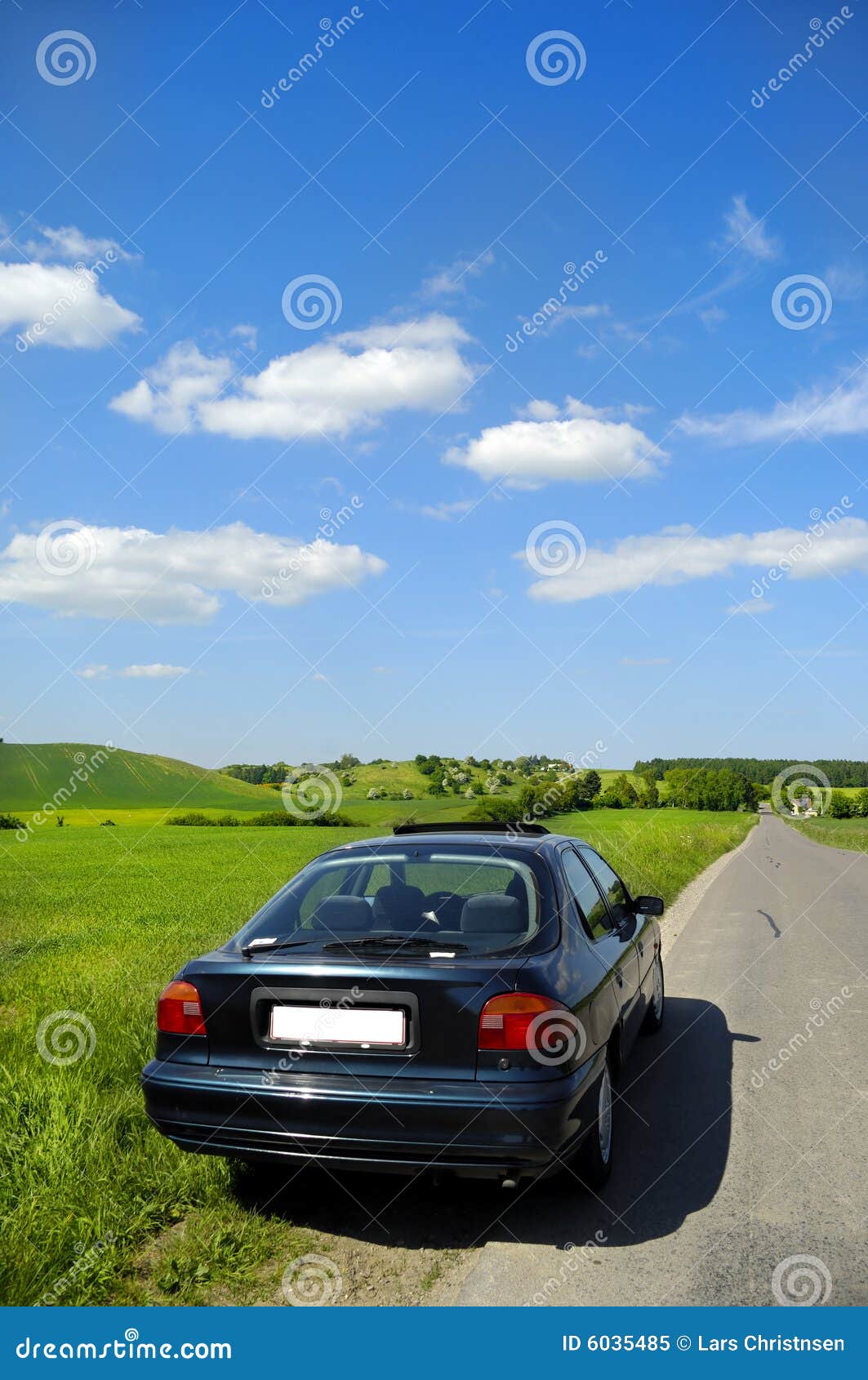 Car and landscape stock image. Image of grass, nature - 6035485