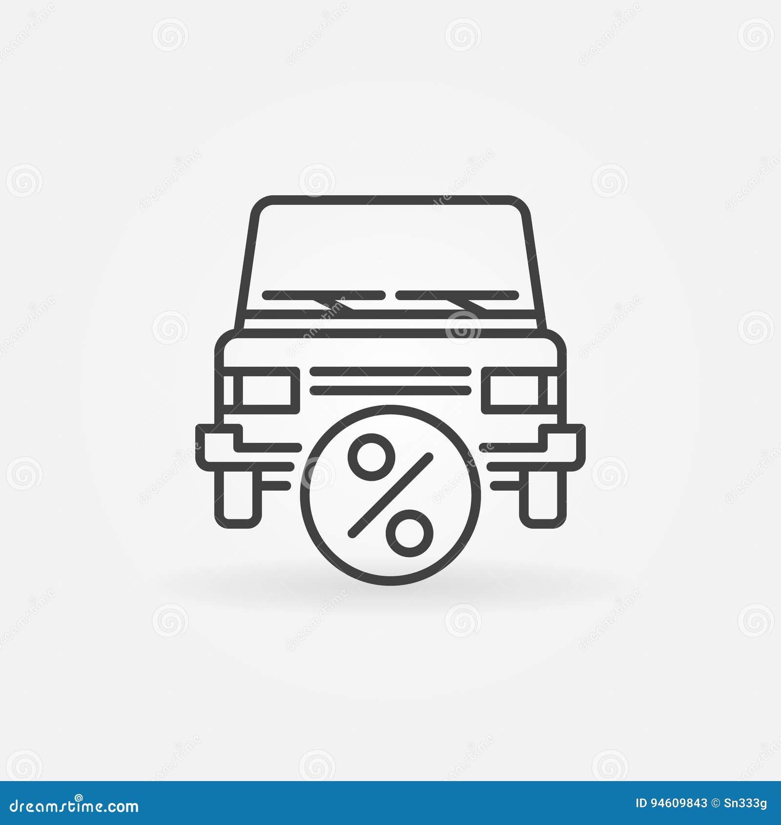 Car leasing icon stock vector. Illustration of document - 94609843
