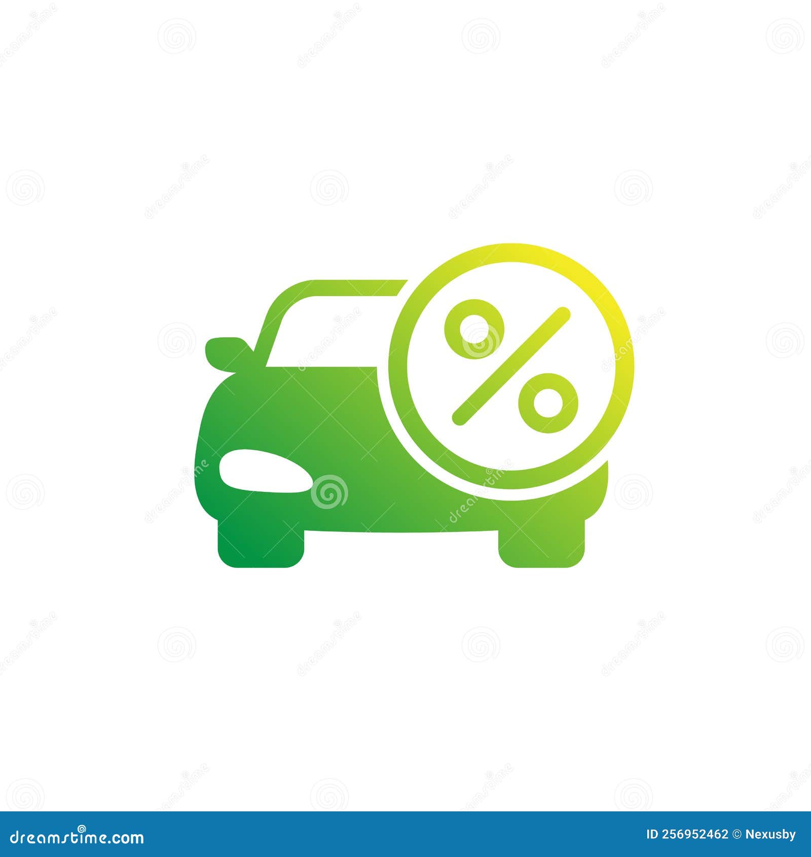 Car Leasing or Loan Icon on White Stock Vector - Illustration of ...