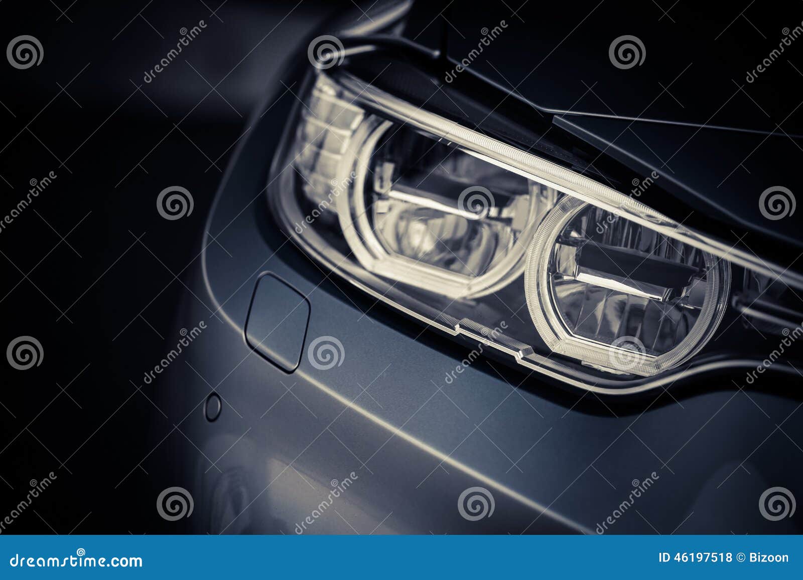 Car LED headlight stock photo. Image of automotive, sport - 46197518