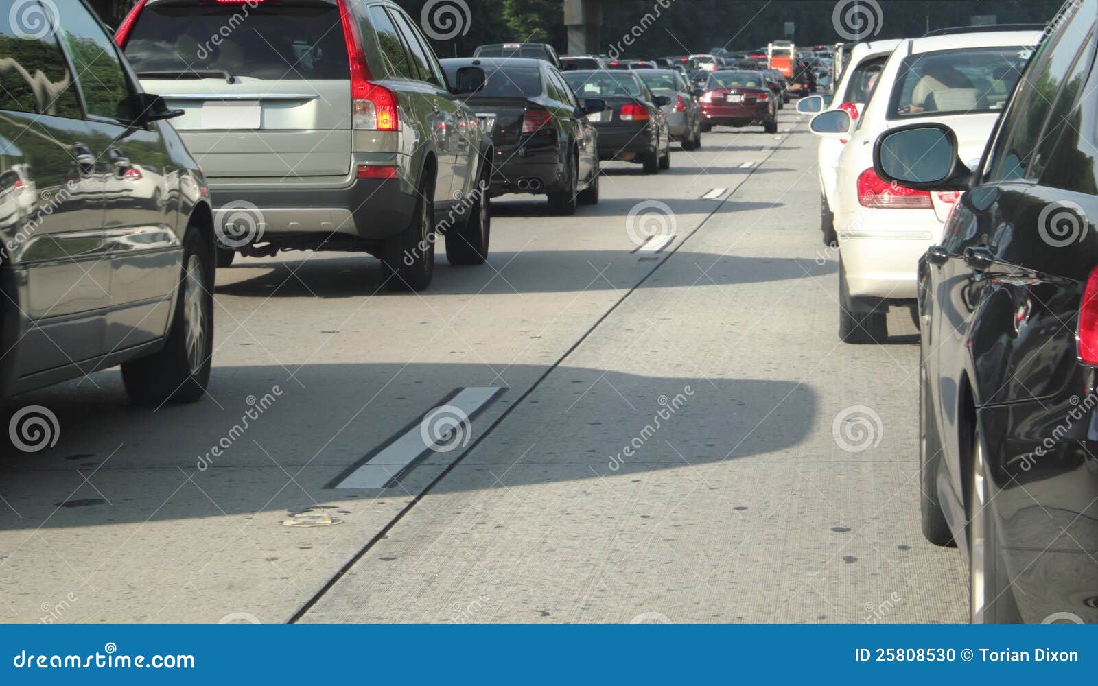 Car level traffic jam. stock photo. Image of street, congestion - 25808530