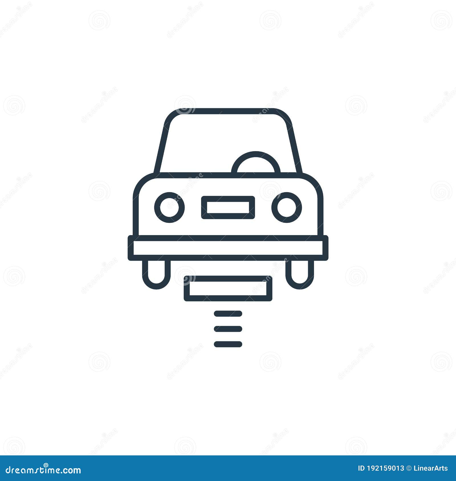 Car Lift Icon Vector from Racing Concept. Thin Line Illustration of Car ...