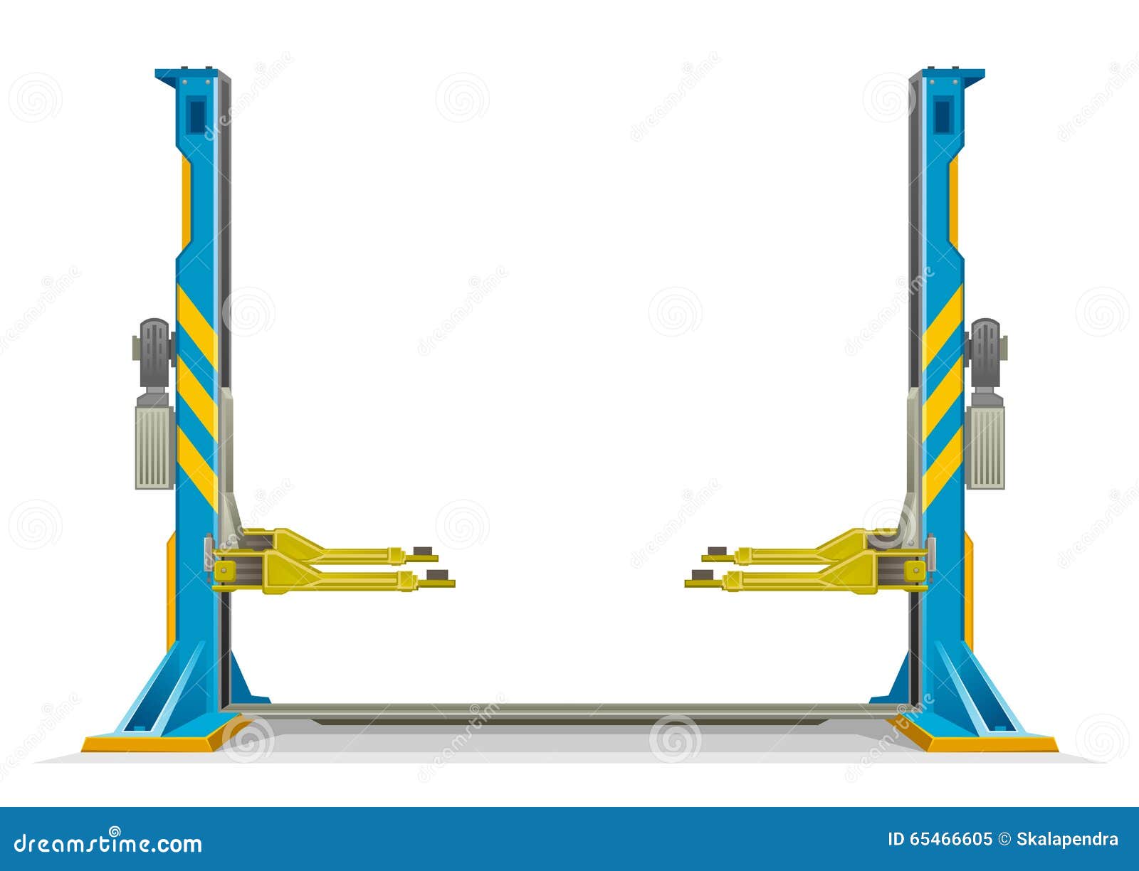 Car lifting stock vector. Illustration of mend, front - 65466605
