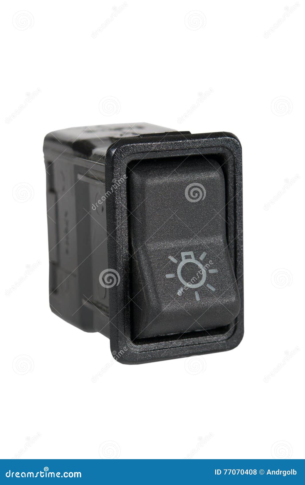 Car light control switch. stock photo. Image of commutator - 77070408
