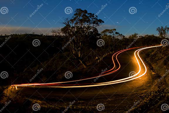 Car light trails stock photo. Image of trails, exposure - 17751882
