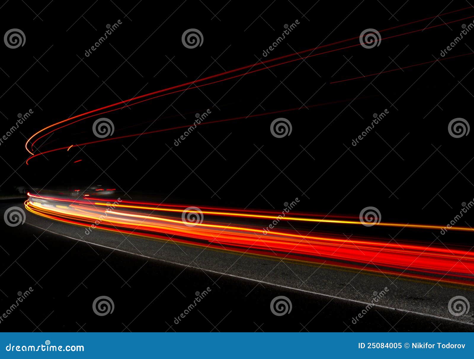 Car light trails stock image. Image of motorway, architecture - 25084005