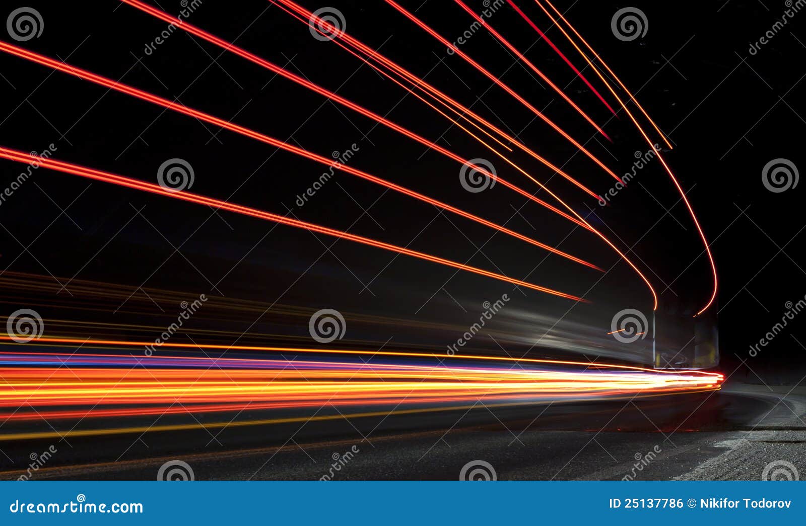 Car light trails stock photo. Image of dark, road, fast - 25137786