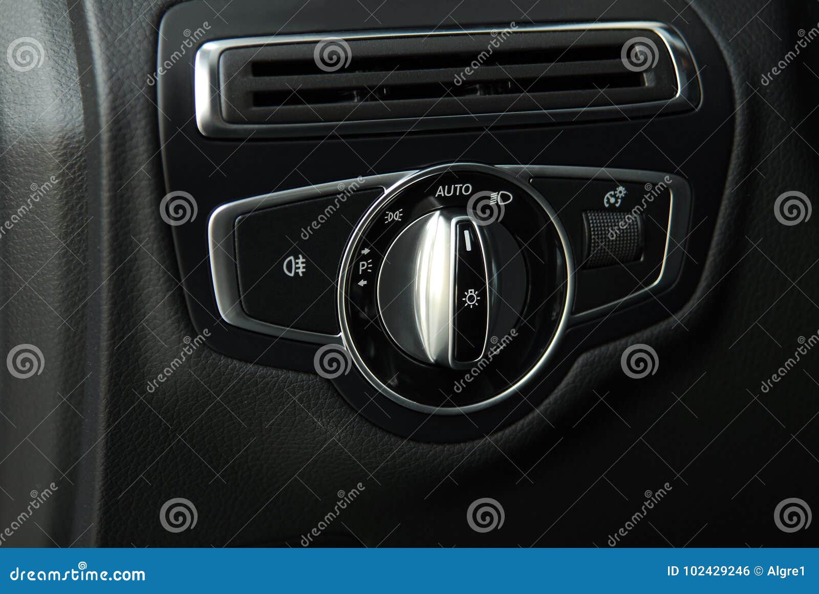 Car lighting switch stock photo. Image of design, detail - 102429246