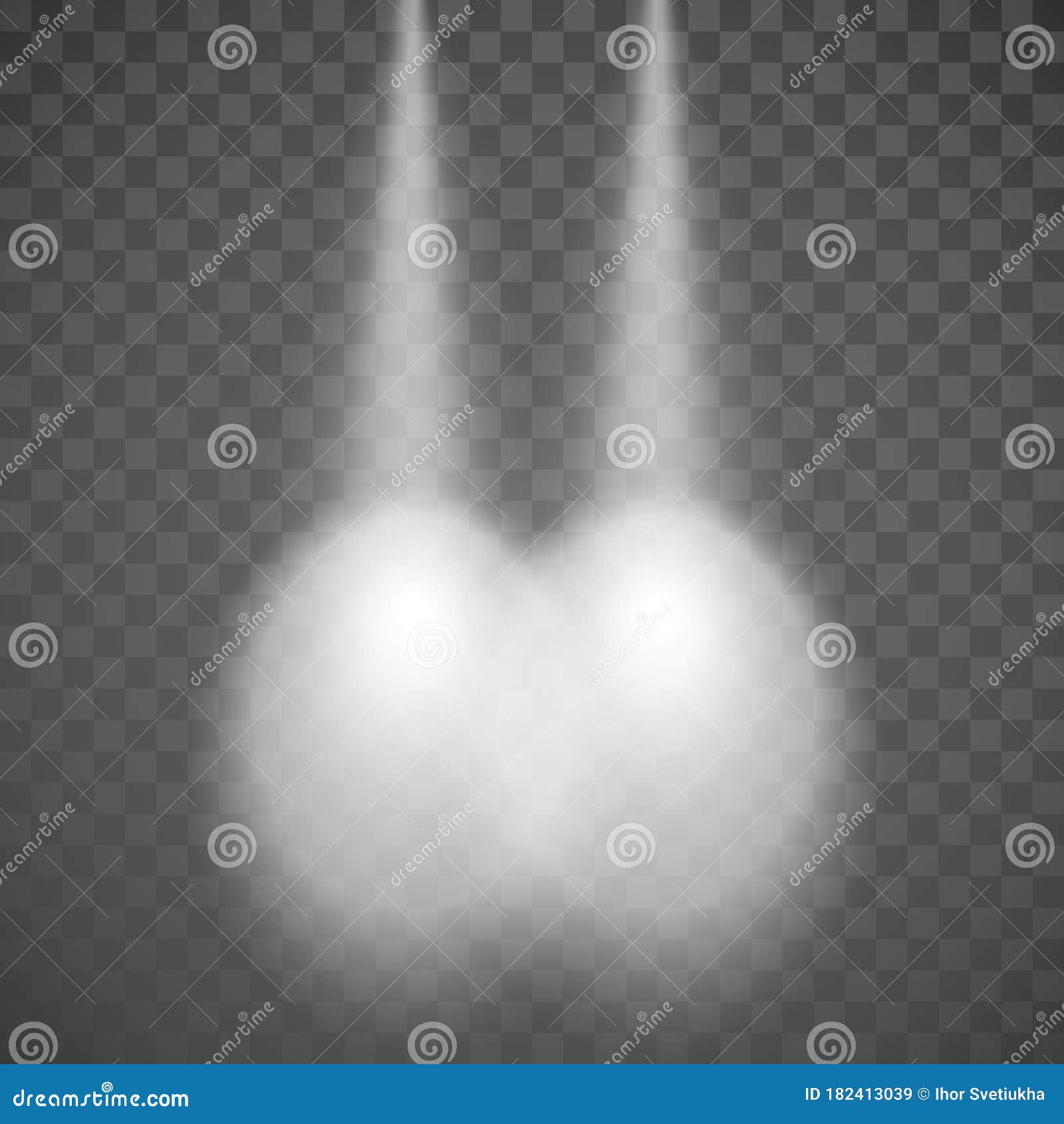 Car Headlights Bar, Led Automobile Light. Realistic Auto Lights Front ...