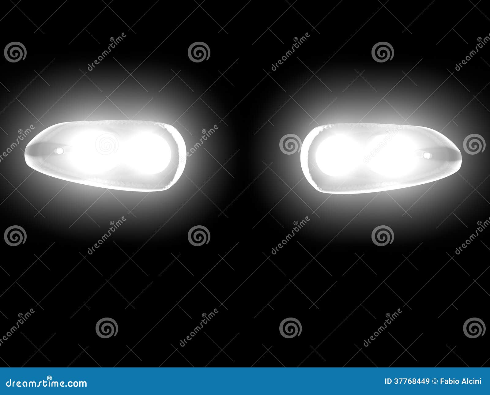 Car lights stock illustration. Illustration of dark, night - 37768449