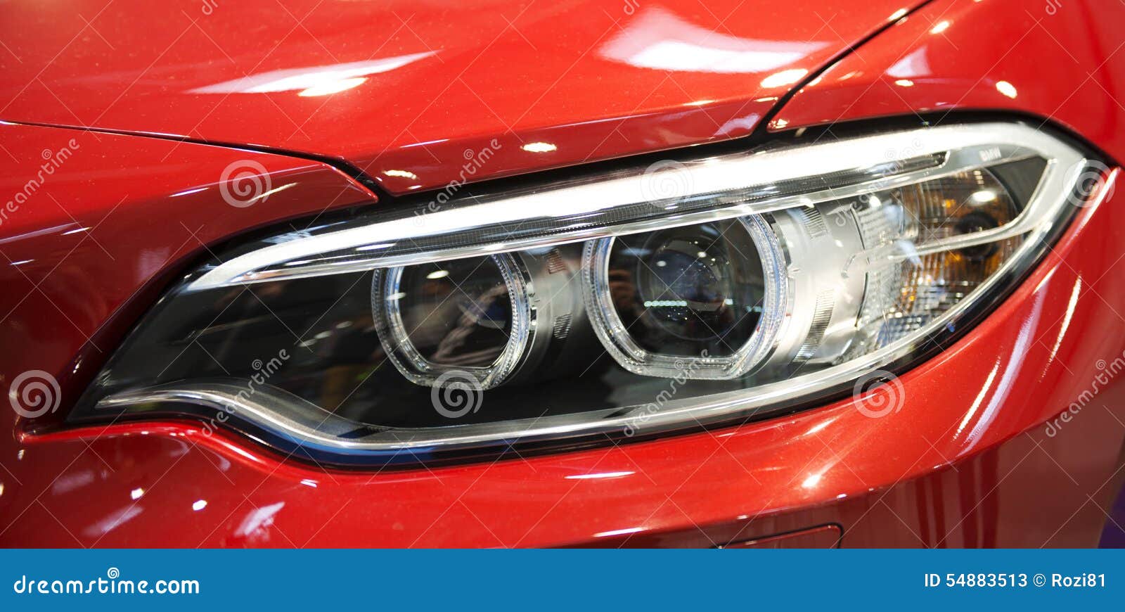 Car lights stock image. Image of luxury, curved, diffuse - 54883513