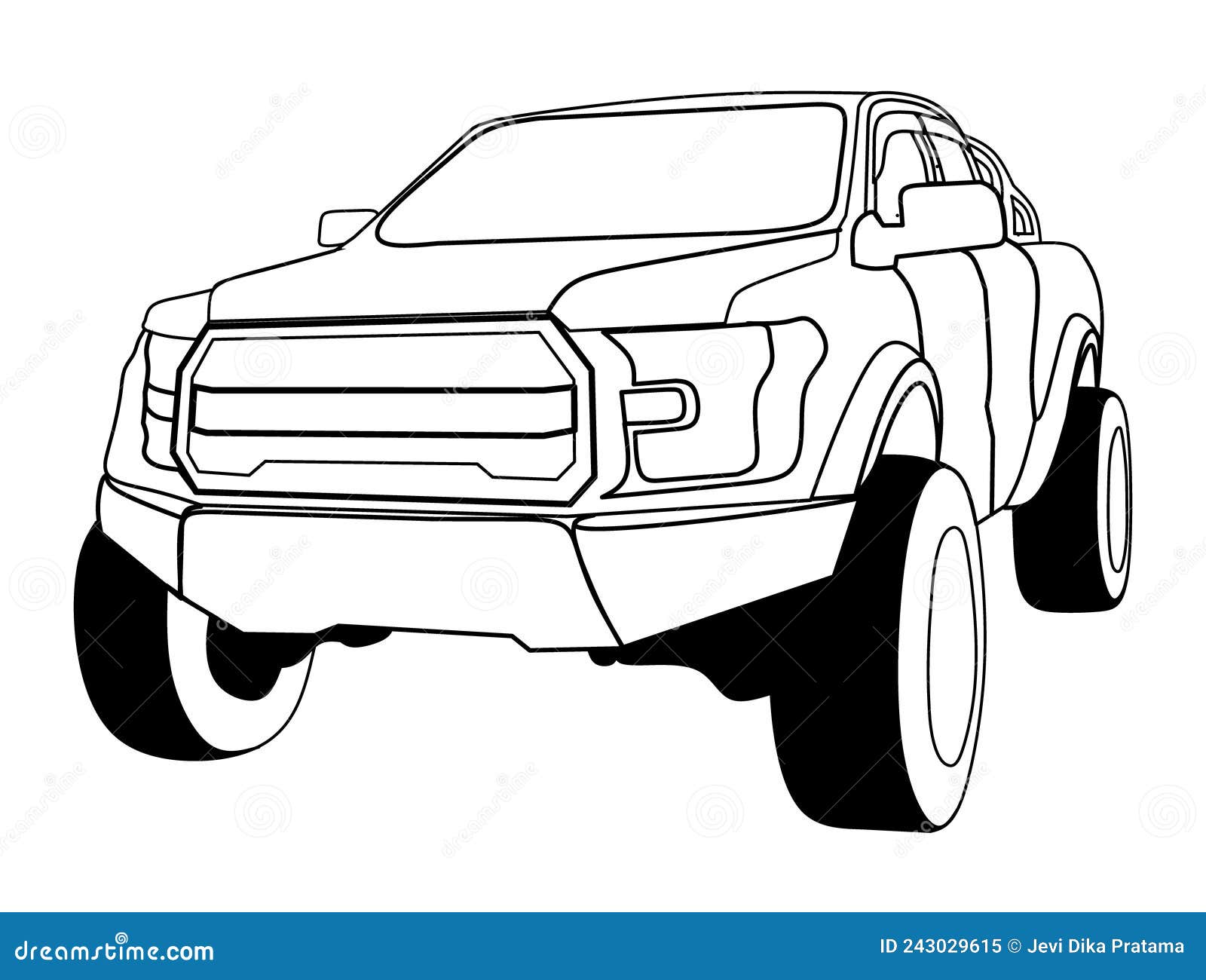 Car in a Line illustration stock vector. Illustration of vehicle ...