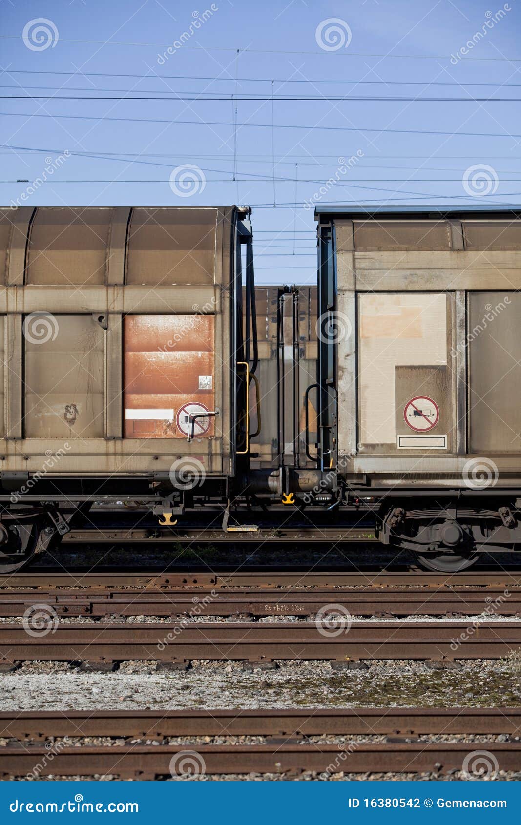 Car Link stock photo. Image of connection, boxcar, sunny - 16380542