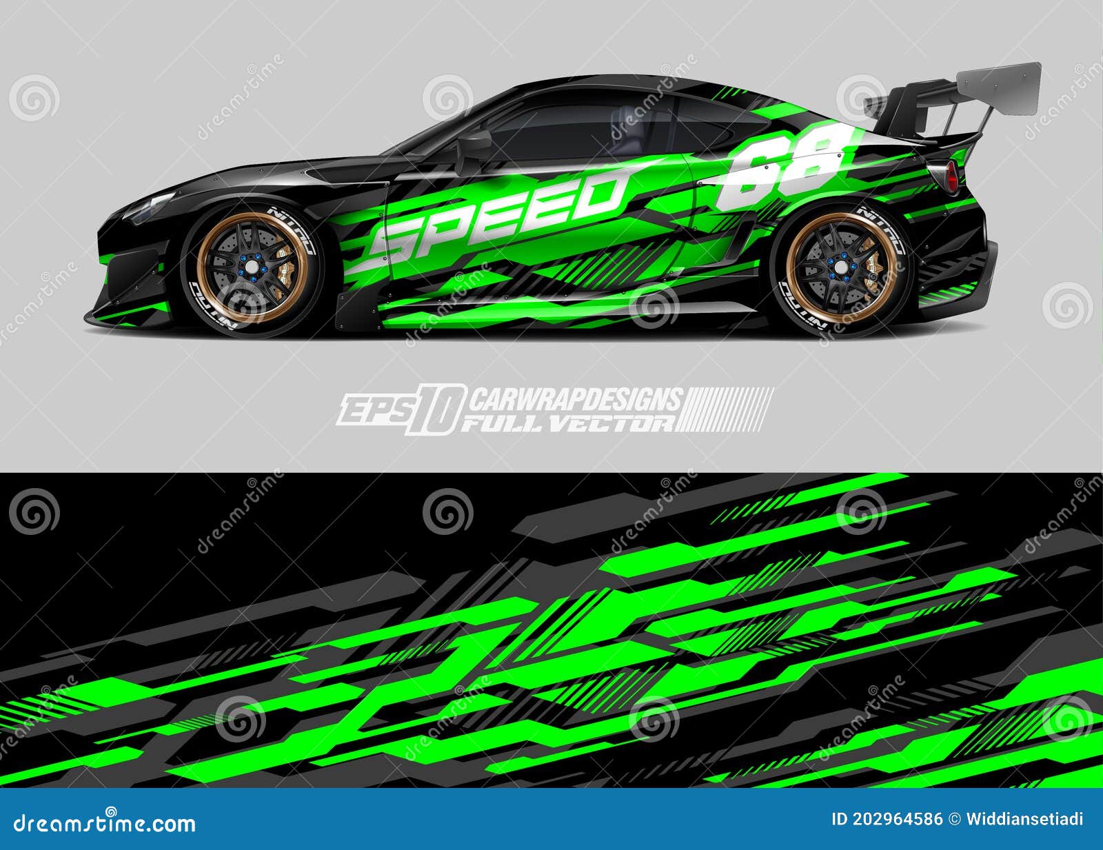 Car Livery Designs. Abstract Sripe Racing Background Stock Vector ...