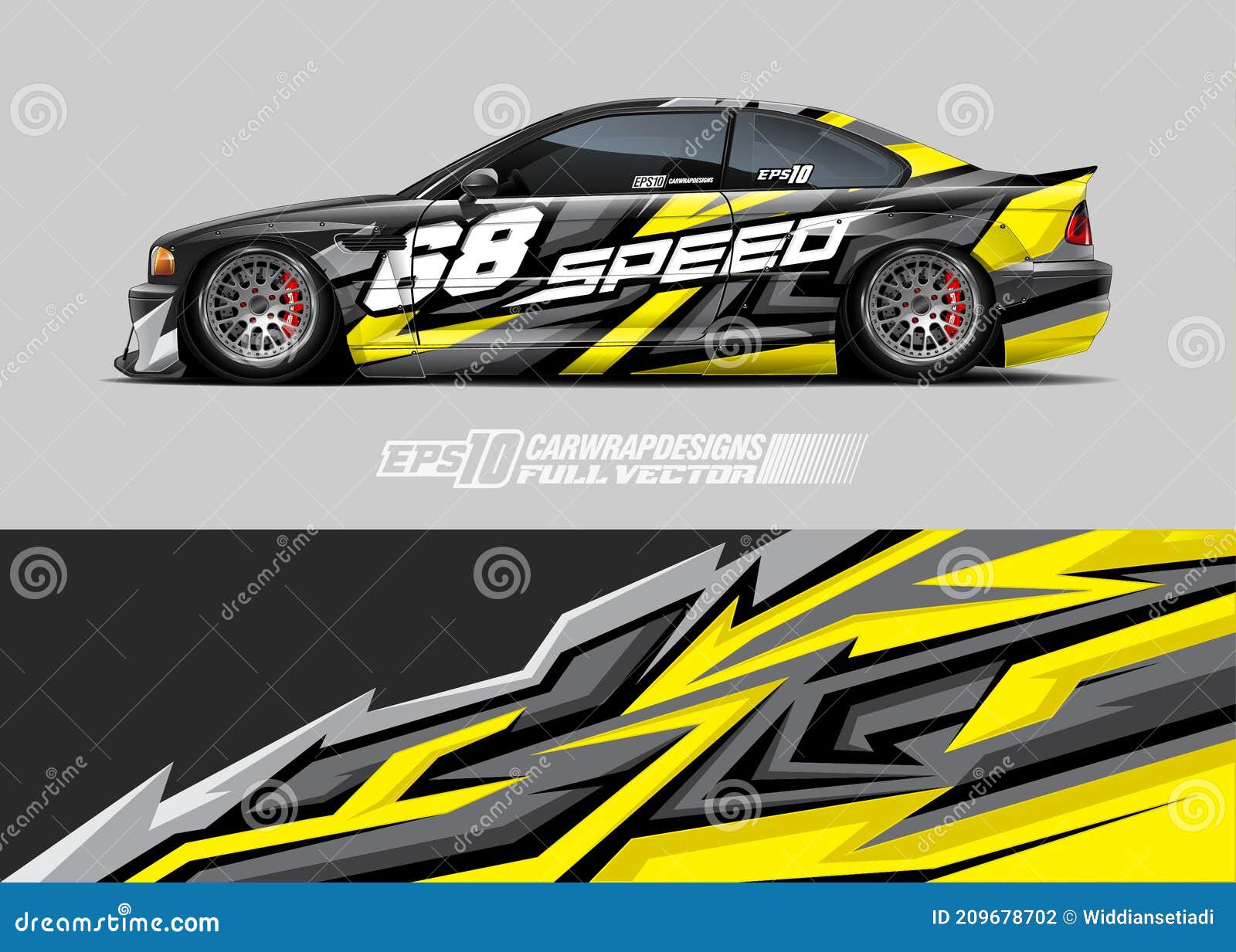 Car Livery Design Vector. Graphic Abstract Stripe Racing Background ...