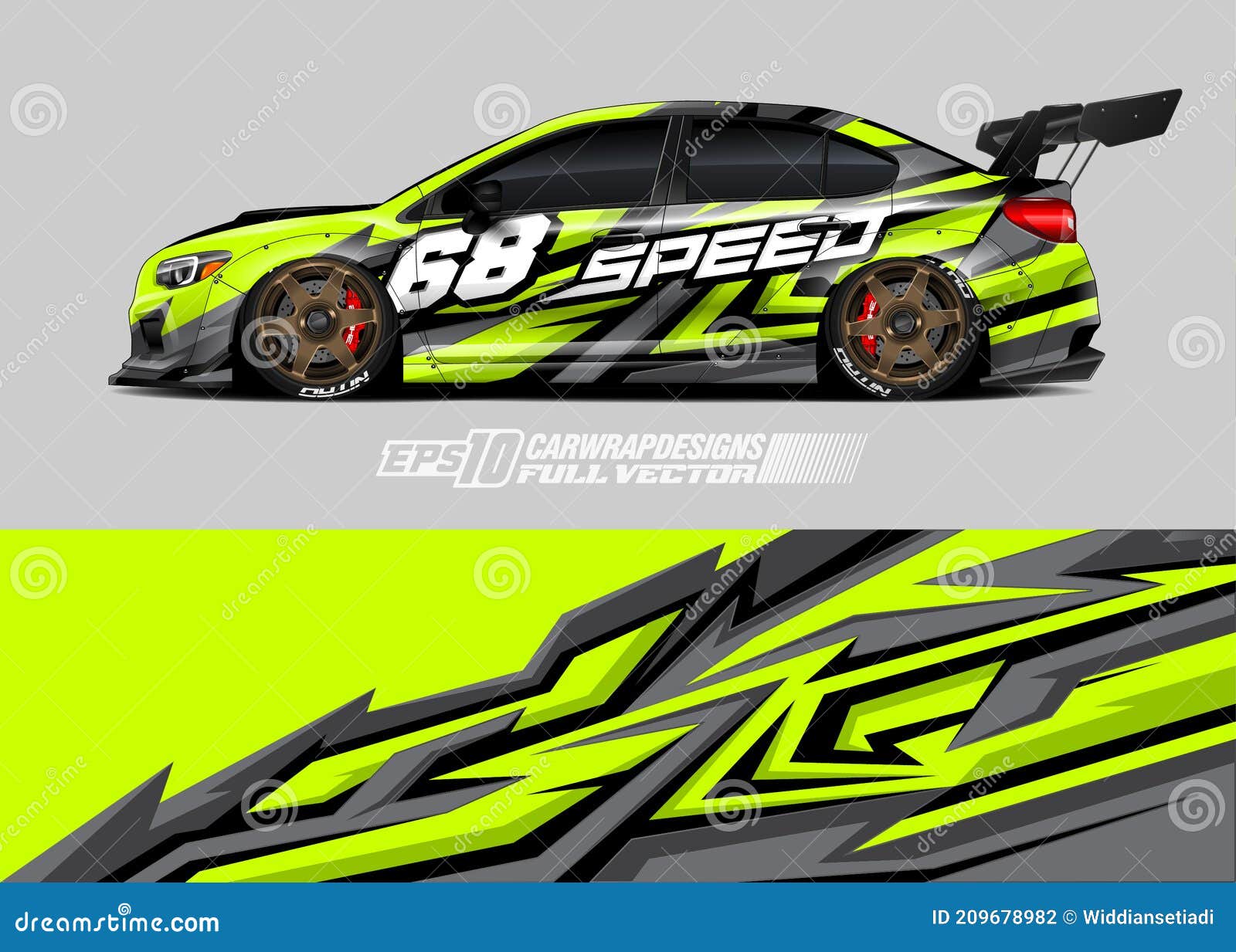 Car Livery Design Vector. Graphic Abstract Stripe Racing Background ...