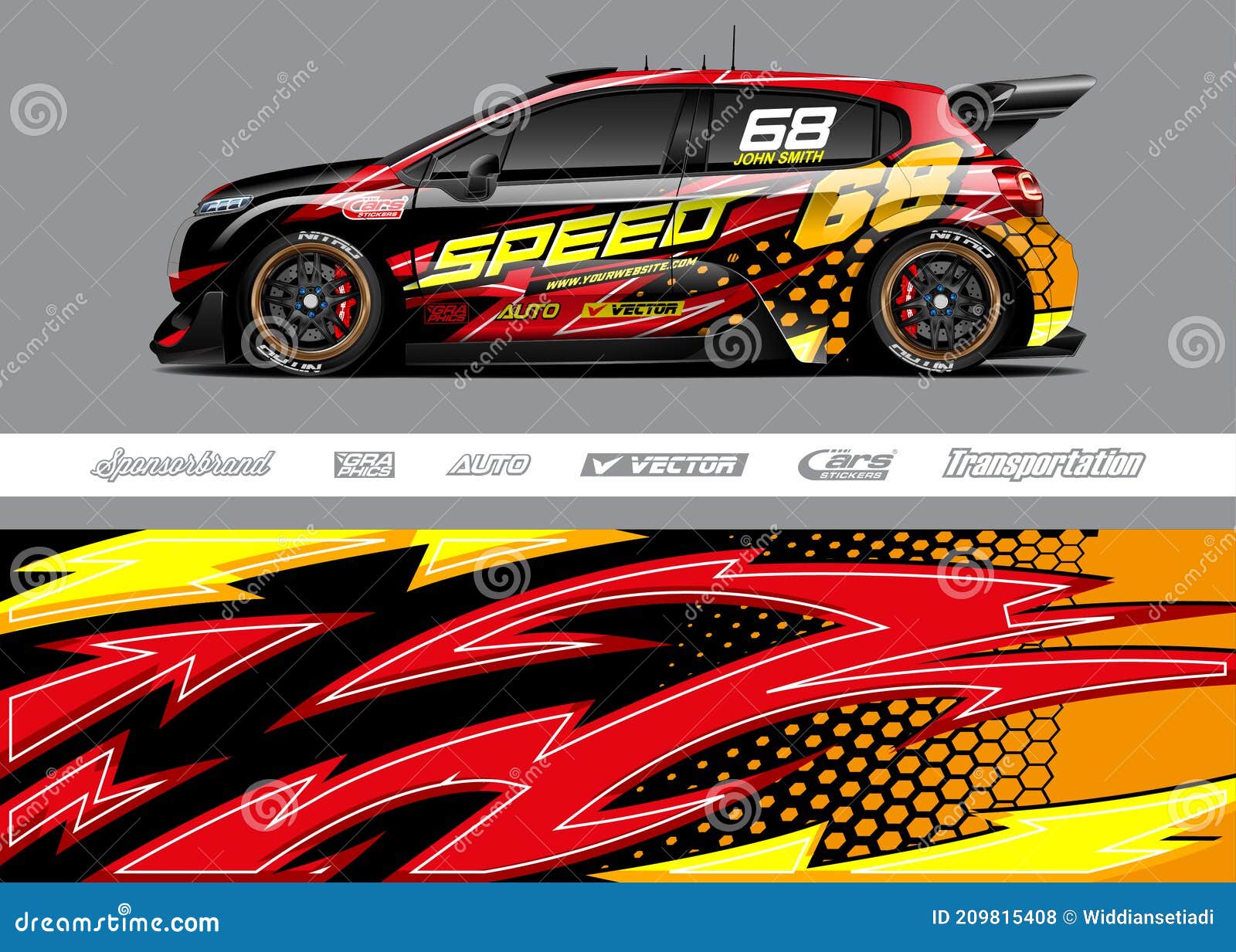 Car Wrap Decal Designs. Abstract Racing and Sport Background for Racing ...