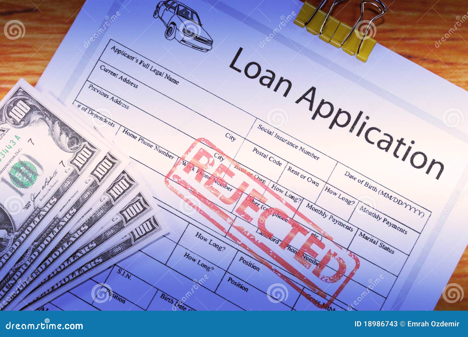 Car loan application stock image. Image of agreement - 18986743