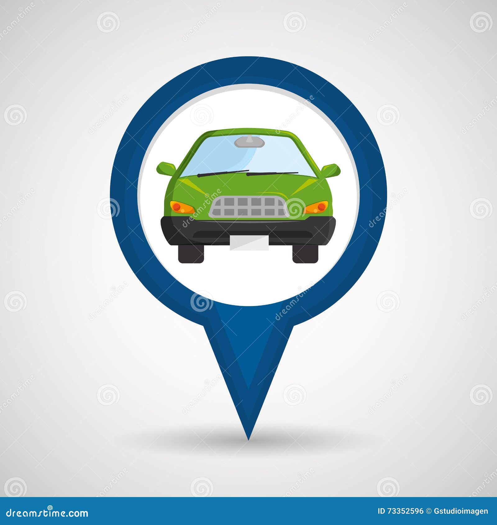 Car location design stock illustration. Illustration of simple - 73352596