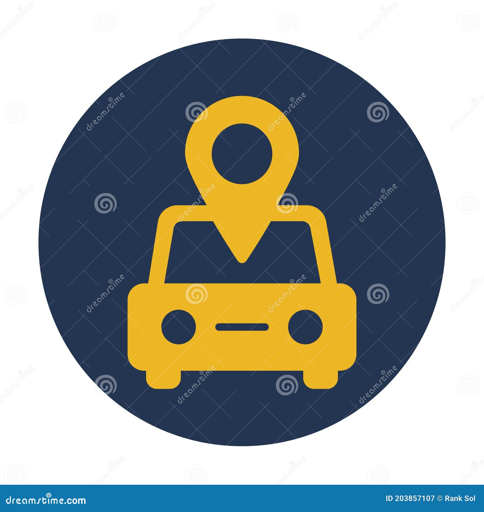 Car Location, Map, Car, Location Fully Editable Vector Icon Stock ...