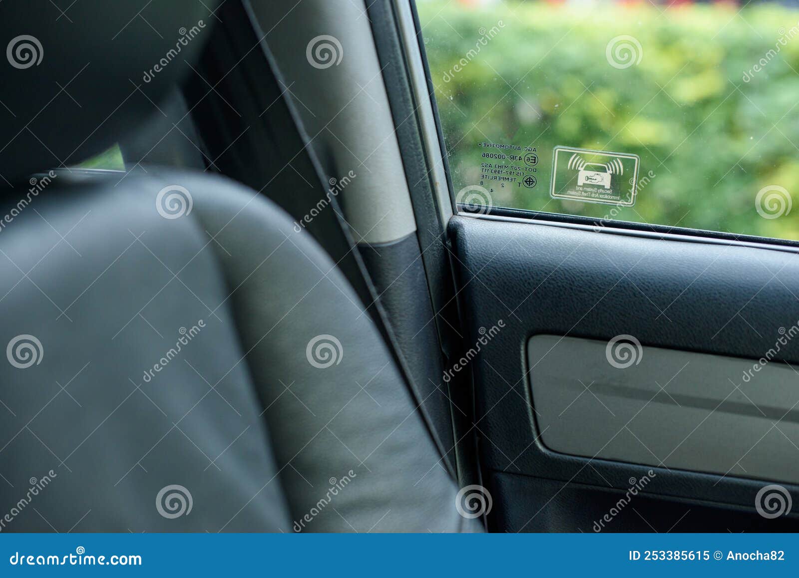 Car Lock Symbol Stuck in the Mirror Stock Image - Image of drive, black ...