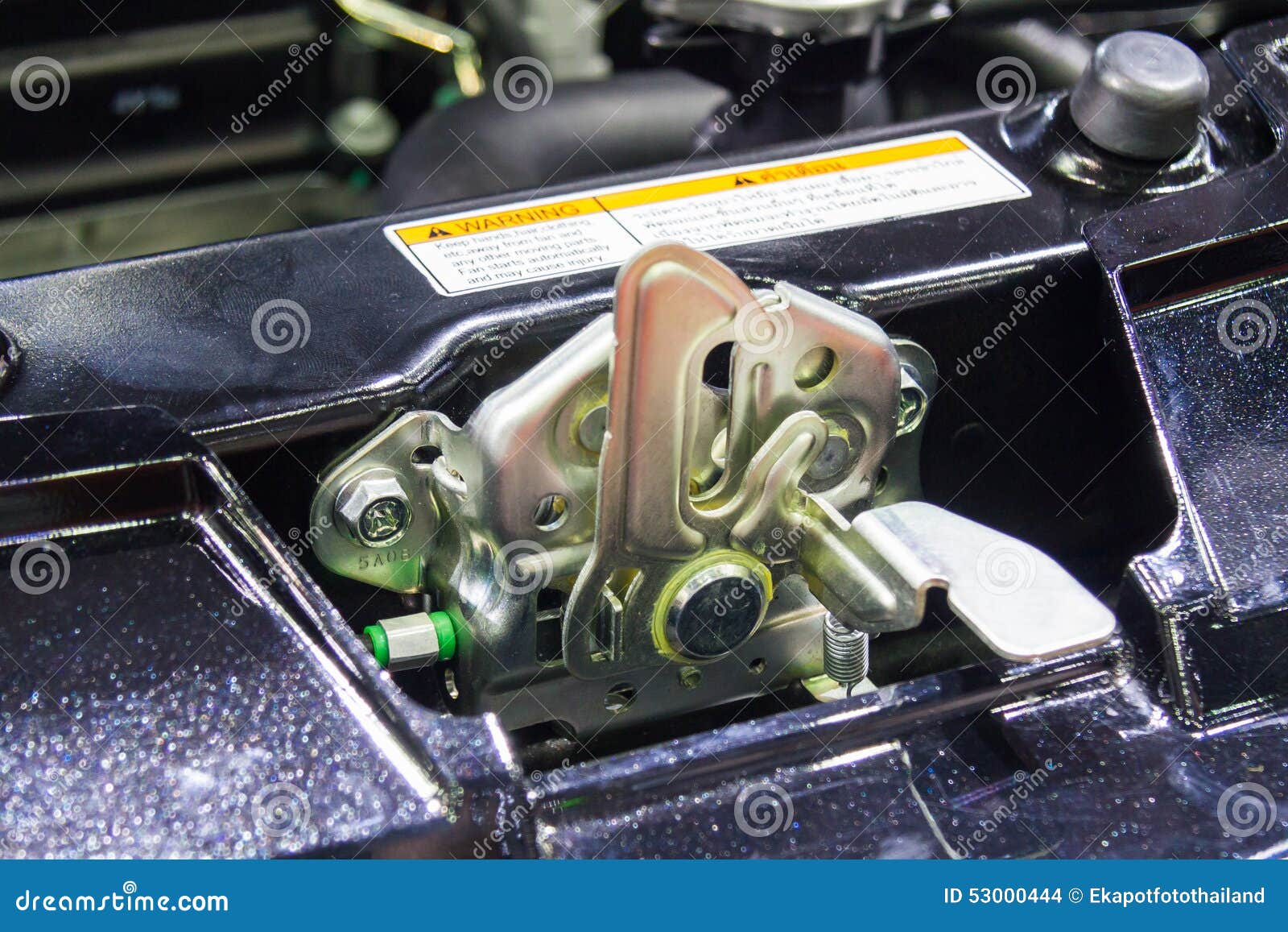 Car locking bonnet stock photo. Image of background, assembly - 53000444