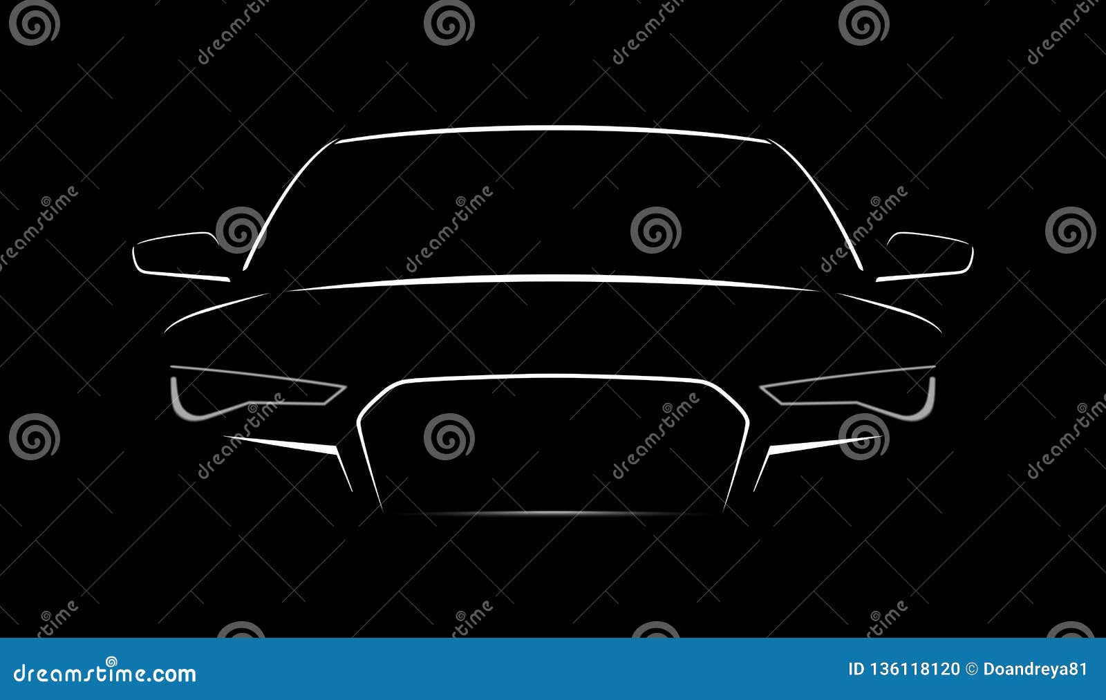 Car Logo Abstract Lines Vector. Vector Illustration Stock Vector ...