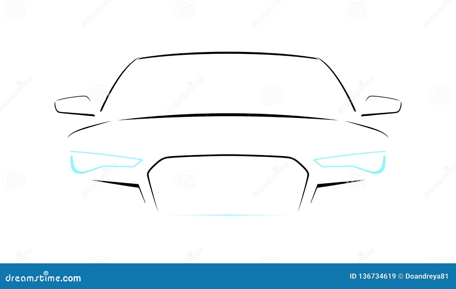 Car Logo Abstract Lines Vector. Vector Illustration Stock Vector ...