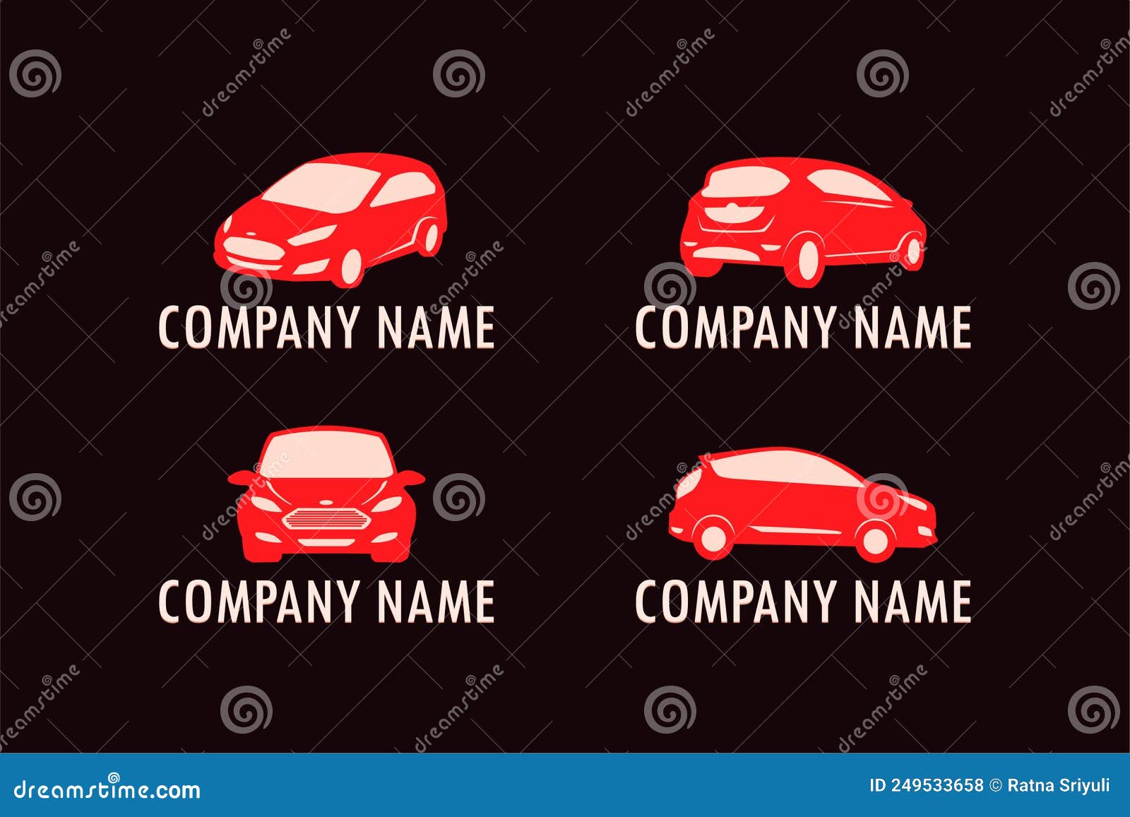 Car Logo Design Illustration Template Vector Stock Vector ...