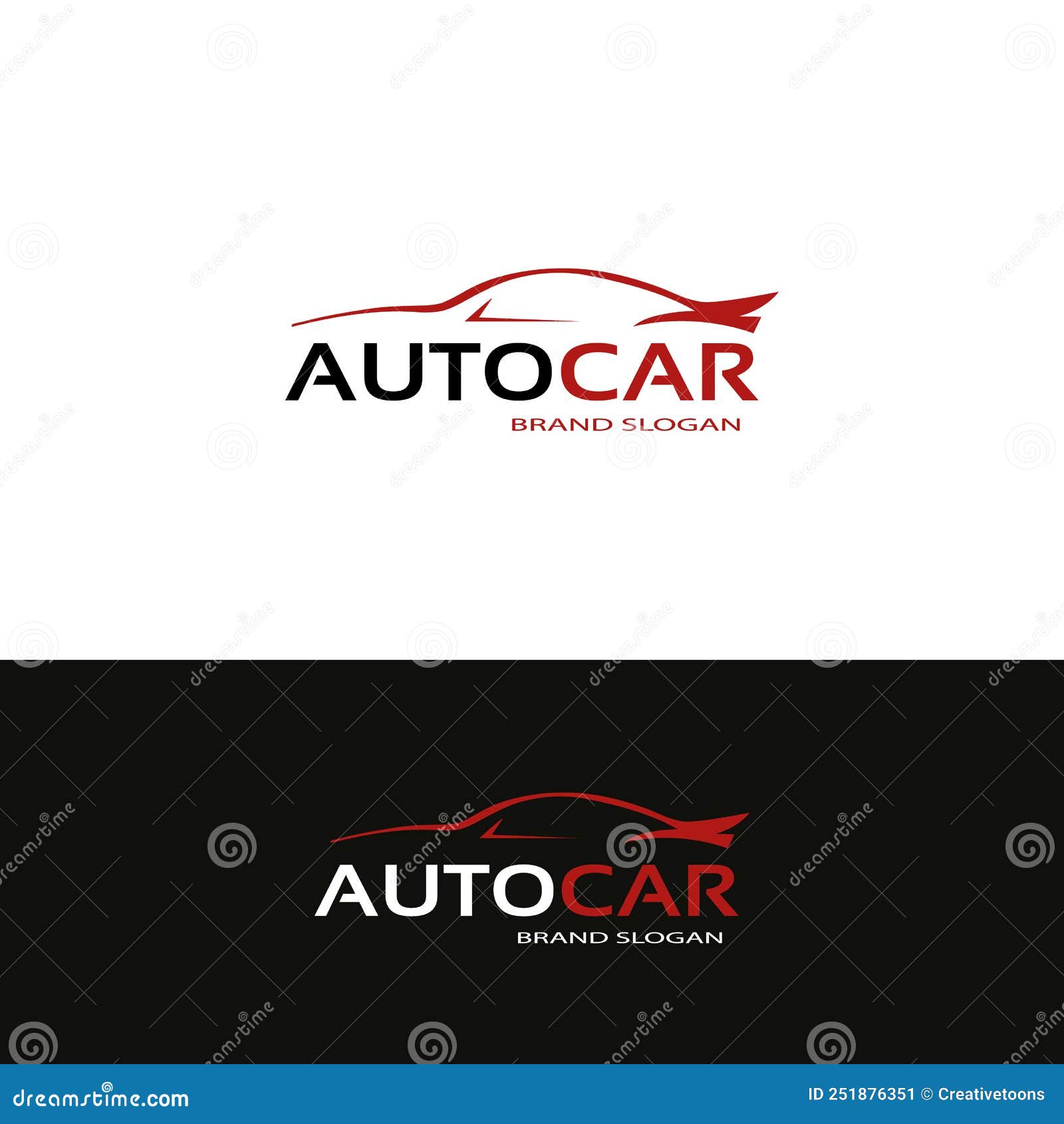 Car Logo Design. Car Outline Logo, Outline Elegant Car Sign Stock ...