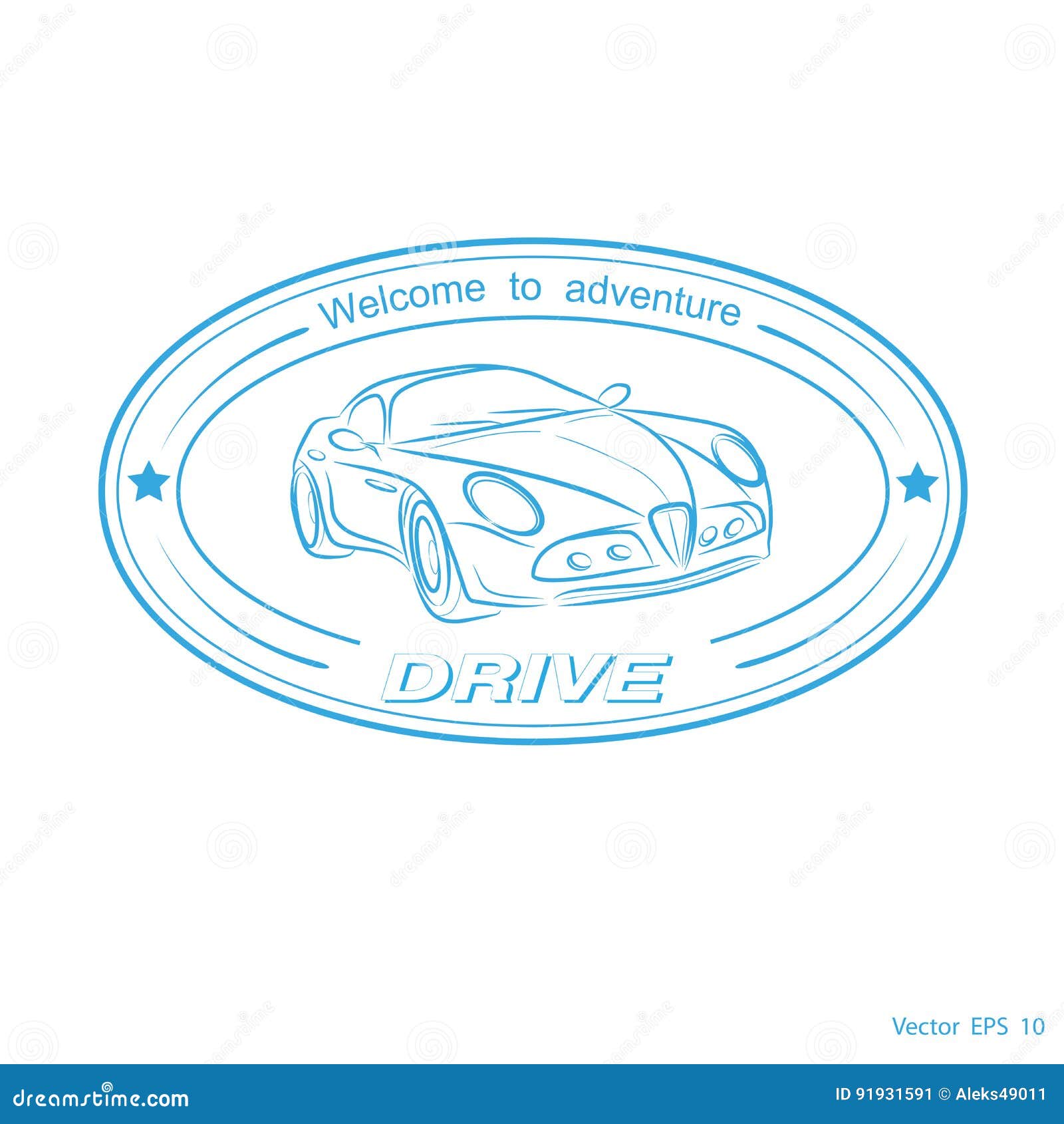 Car logo drawing stock vector. Illustration of speed - 91931591