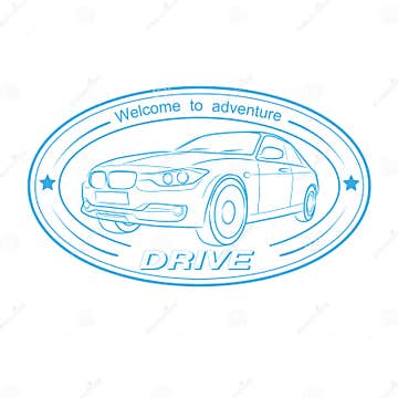 Car logo drawing stock vector. Illustration of automobile - 91931840