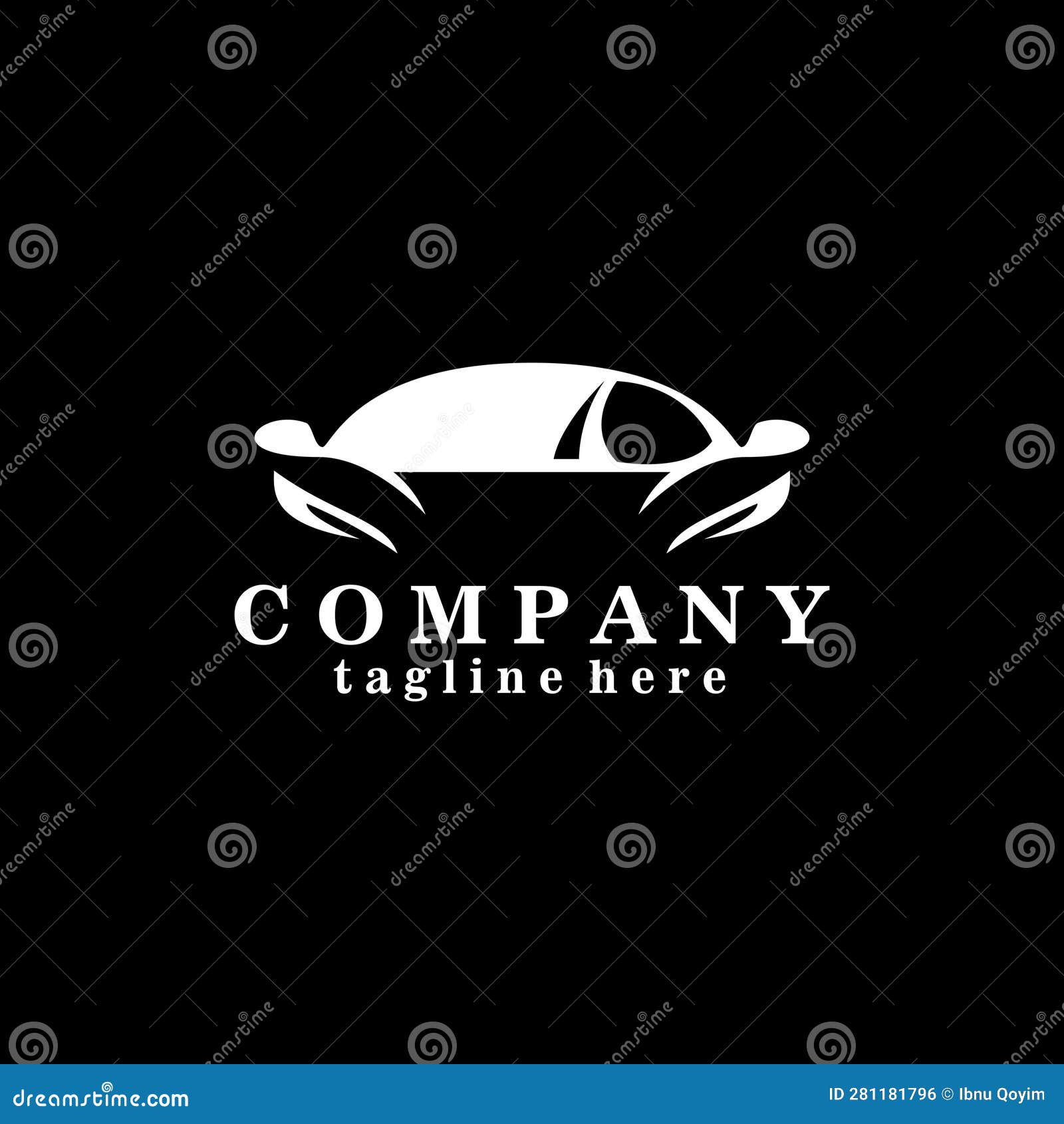 Car Logo Front View Vector Design Template Stock Vector - Illustration ...