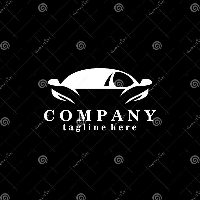 Car Logo Front View Vector Design Template Stock Vector - Illustration ...