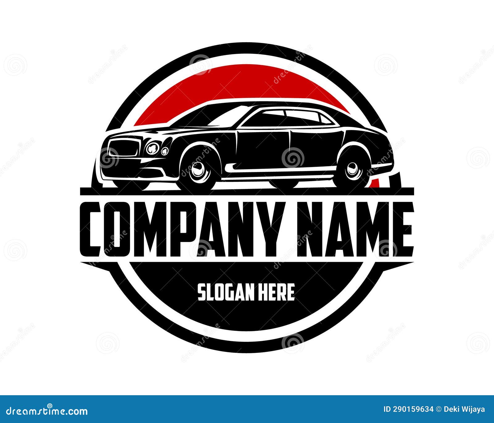 Car Logo. Isolated White Background Appears from the Side with a View ...